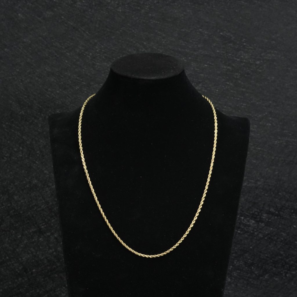 Klador 3mm 24" Stainless Steel Rope Necklace 3mm Rope Chain- KLADOR