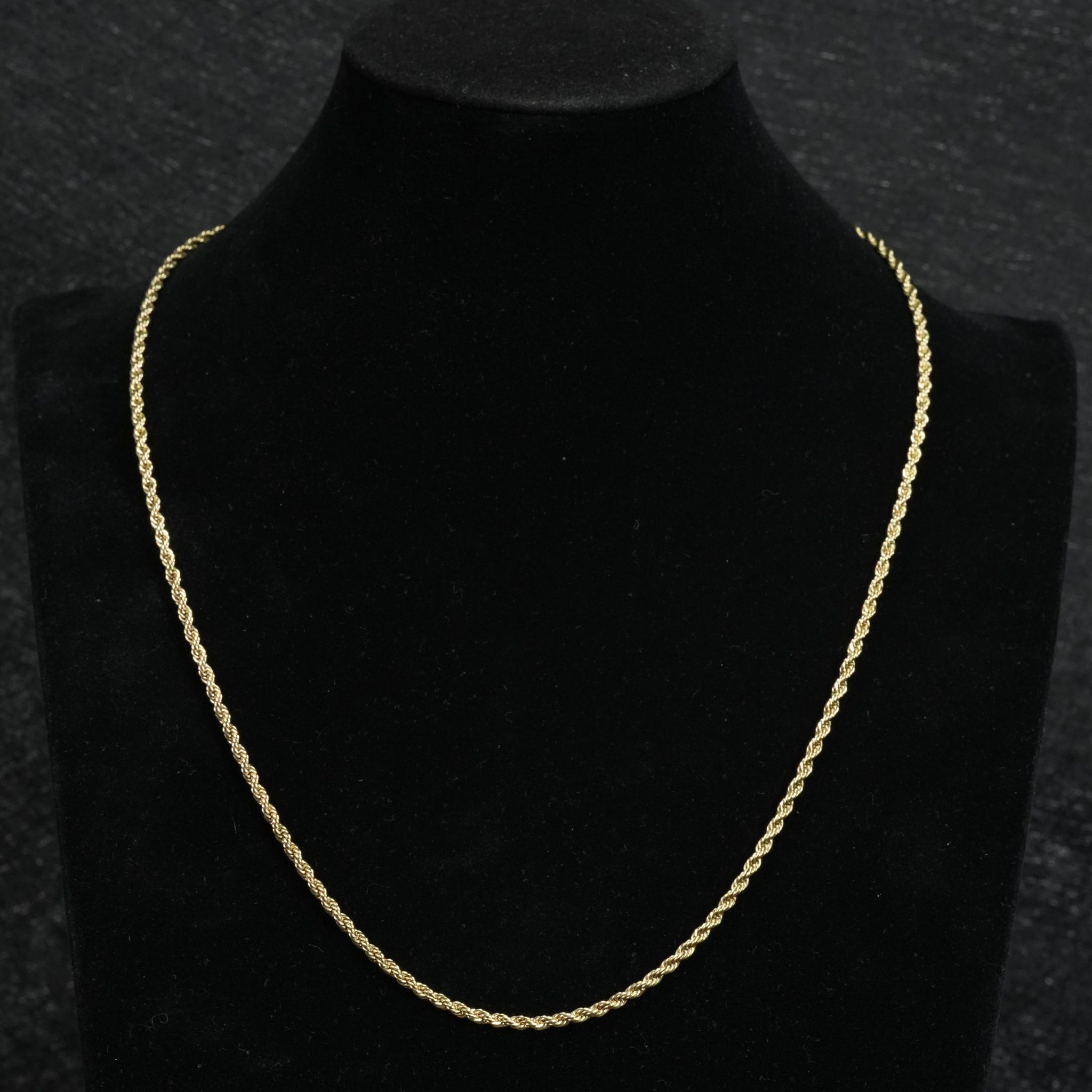 Klador 3mm 24" Stainless Steel Rope Necklace 3mm Rope Chain- KLADOR